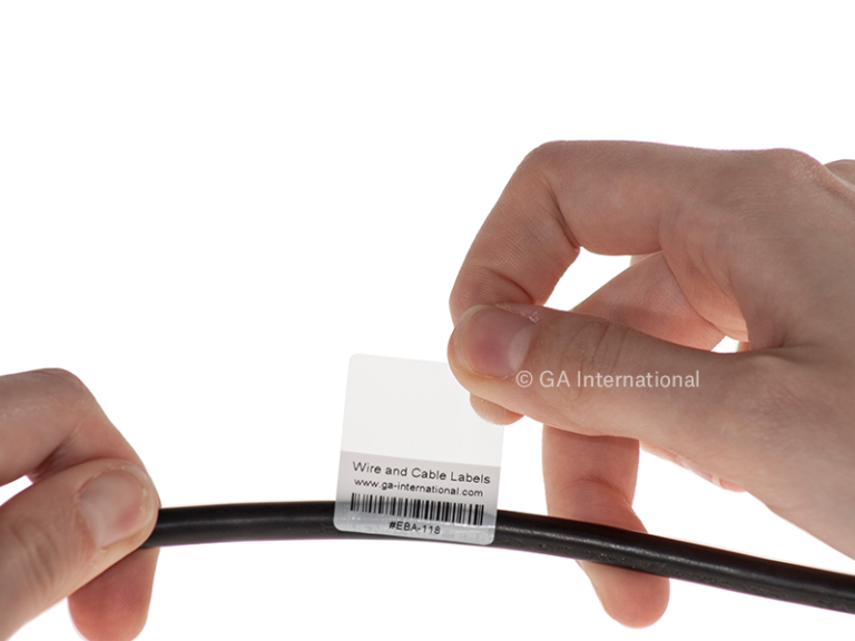 Wrap-Around Wire & Cable Labels - 1" x 1.25" #ZEBA-118NOT - IndustriTAG