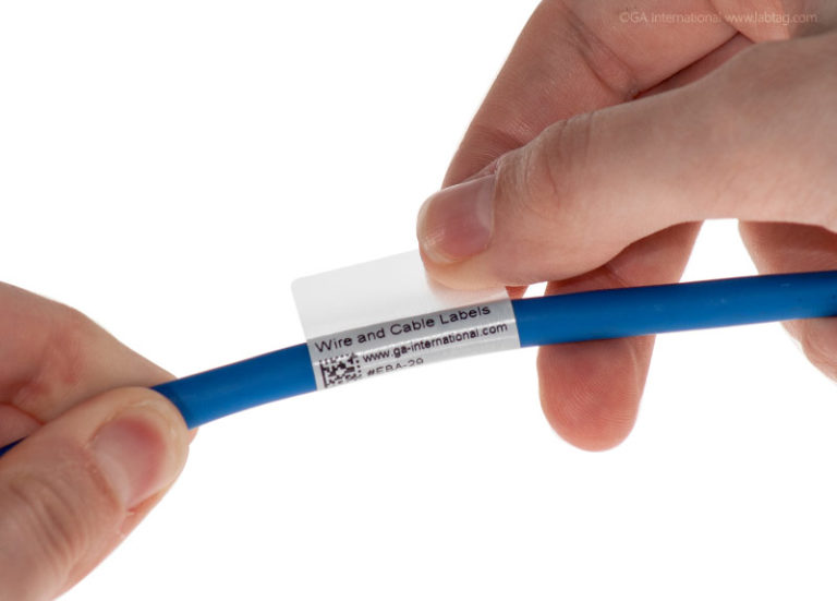 Wrap-Around Wire & Cable Labels - 1" x 1" #ZEBA-29NOT - IndustriTAG