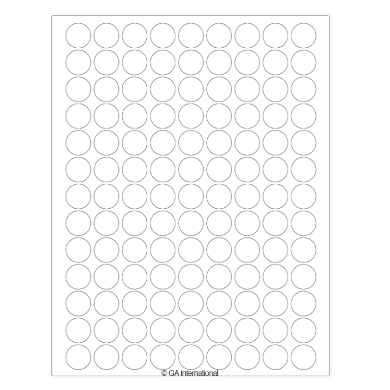 Multi-Purpose Matte Labels – Removable - 0.75" circle #ZRLZP-51WH ...