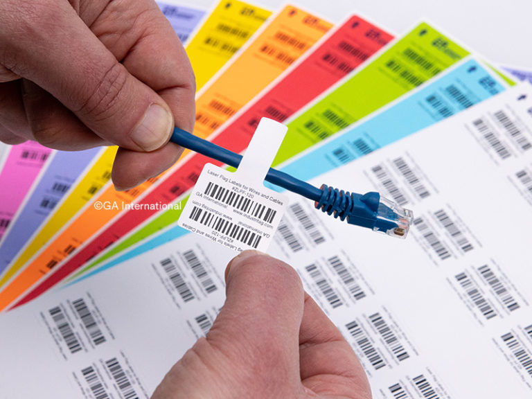 Laser Flag Labels for Wires and Cables - 1.25" x 2" #ZLPF-120 - IndustriTAG